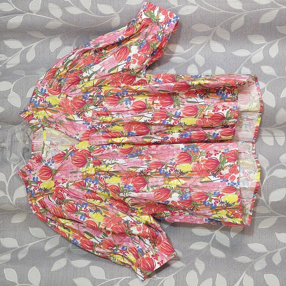 entro | Tops | Entro Womens Floral Cotton Blouse Size M | Poshmark